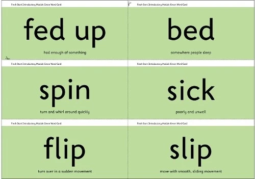 RUTH MISKIN READ Write Inc. Fresh Start: Module Green Word Cards (Cards ...