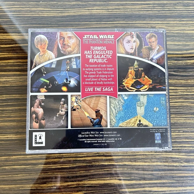 STAR WARS EPISODE I: The Phantom Menace PC CD-ROM (1999) LucasArts ...