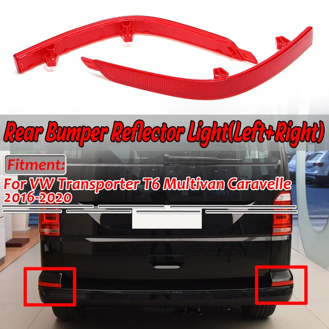 REAR BUMPER REFLECTORS For Vw Transporter T6 T6.1 Facelift 2016-2020 ...