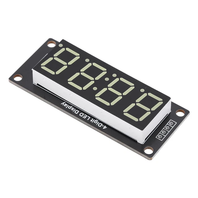TM1637 LED DISPLAY Module 7 Segment Glow Tube Clock 0.56 Inch (White ... TM1637 LED DISPLAY Module 7 Segment Glow Tube Clock 0.56 Inch (White ...