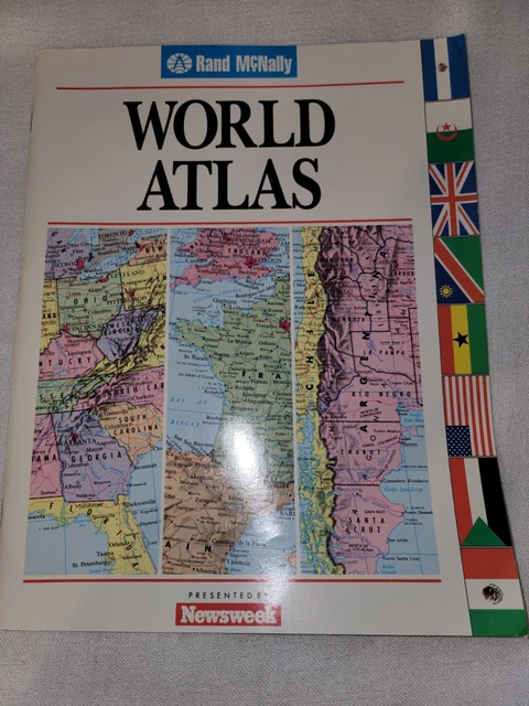 RAND MCNALLY WORLD Atlas Presented By Newsweek 1992 $21.14 - PicClick CA