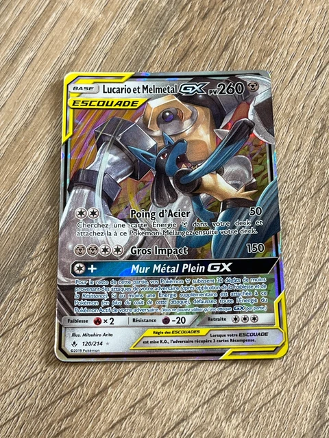 CARTE POKÉMON : Lucario et Melmetal GX 120/214 Alliance Infaillible ...
