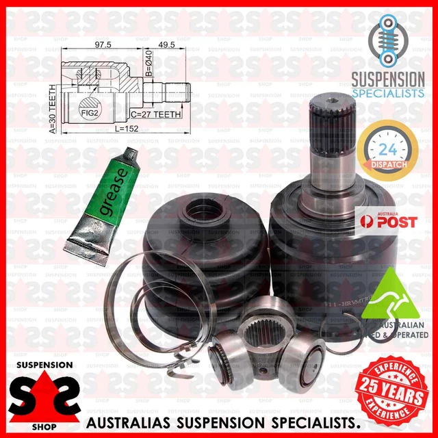 TRANSMISSION SIDED CV Joint Kit, Drive Shaft Suit HONDA Civic 1.6 i (EK1) CIVIC $126.32 ...