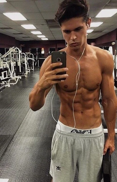 Shirtless Male Athletic Muscular Beefcake Body Gym Jock Hunks Photo 4x6
