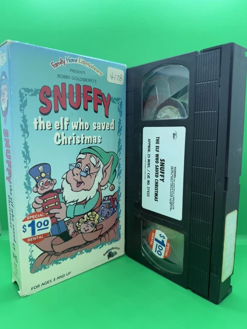 SNUFFY THE ELF Who Saved Christmas VHS 1992 Family Home Entertainment £ ...