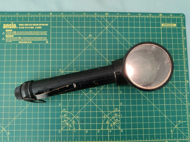 WW2 BRITISH ARMY map reading magnifying lamp torch flashlight with ...