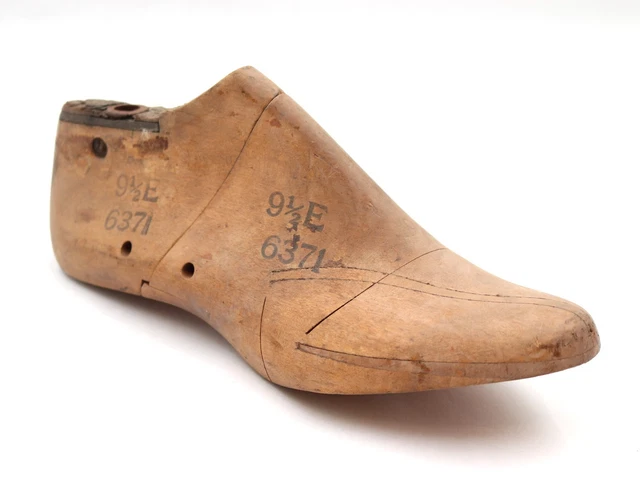 ANTIQUE 9-1/2 E Wooden Shoe Form Last £68.02 - PicClick UK