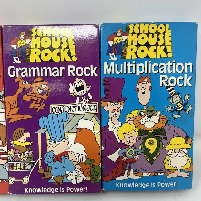 SCHOOLHOUSE ROCK VHS Lot Grammar Science America Multiplication 1995 ...