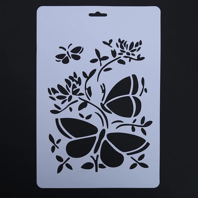 PAINTING TEMPLATES HOLLOW Drawing Ruler Plastic Craft Supplies Drawing ...