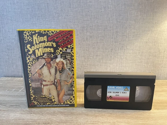 KING SOMOMON’S MINES (1985) VHS Big Box Cert Ex Rental RARE Rank Video ...