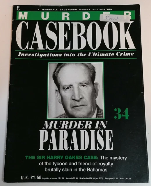 MAGAZINE - MURDER Casebook Issue #34 Murder In Paradise Marshall ...