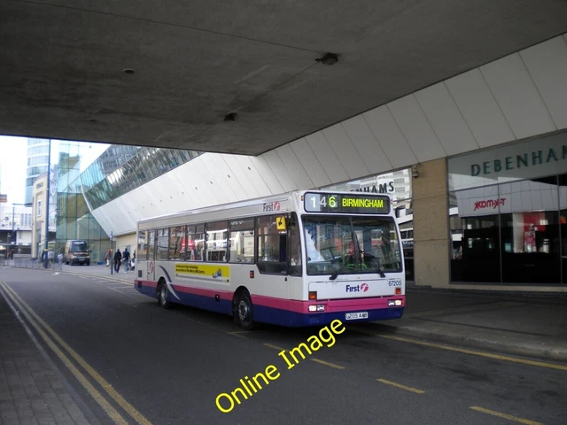 PHOTO 6X4 UNDER the bridge Birmingham A bus waits under the bridge ...