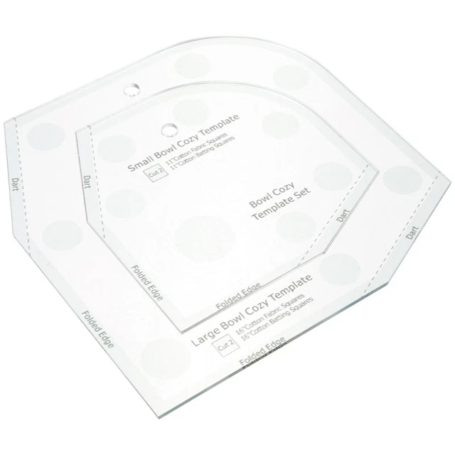 ACRYLIC TEMPLATE RULER Quilting Rulers and Templates Patchwork Sewing ...