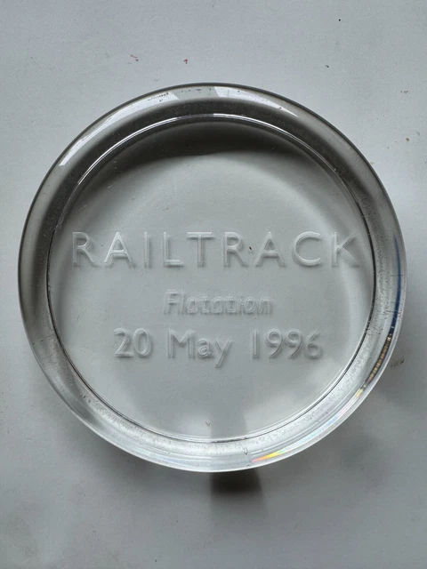 BRITISH RAIL - Railtrack Flotation 20 May 1996 paperweight £14.00 ...