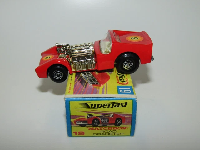 MATCHBOX SUPERFAST NO 19 Road Dragster Very Rare Box WITHOUT NEW MIB £ ...