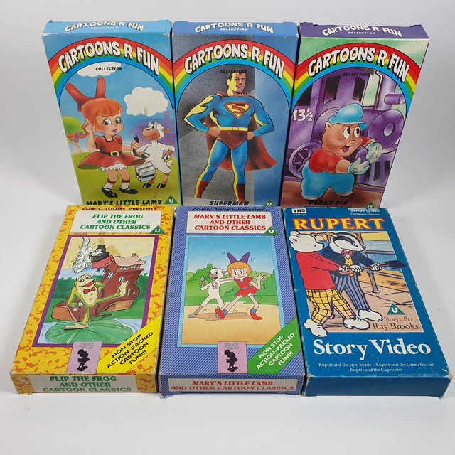 CARTOONS R FUN Classics Bundle Lot VHS Video Cassette Tape Superman Porky Pig £13.99 - PicClick UK