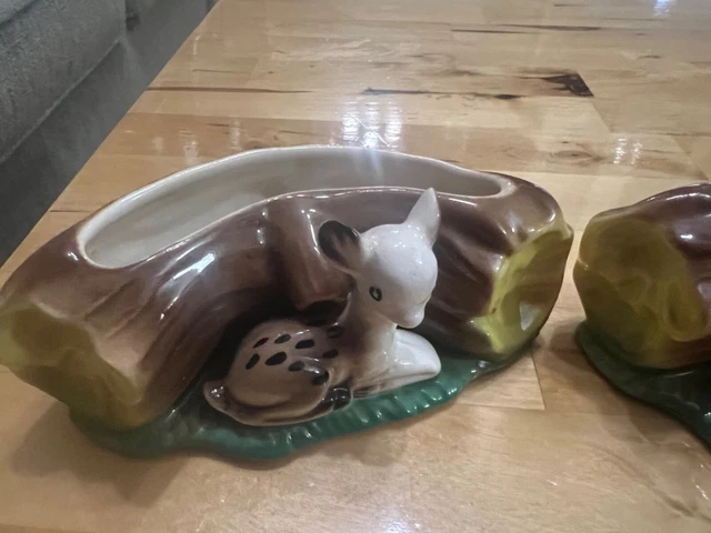 HORNSEA VINTAGE 1960S Pottery FAWN AND LOG # 121, England 1960's £11.99 ...