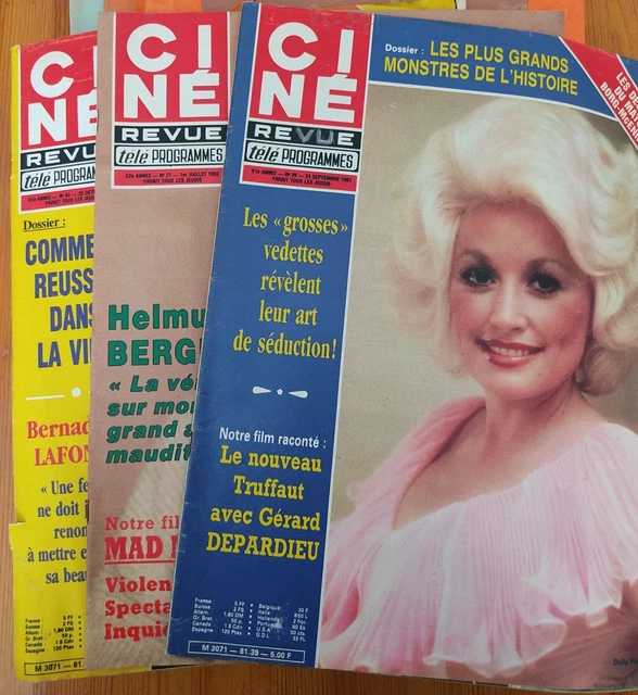1981 CINÉ REVUE du cinéma MAD MAX LAFONT LAFORET BELLER GELIN NOIRET ...