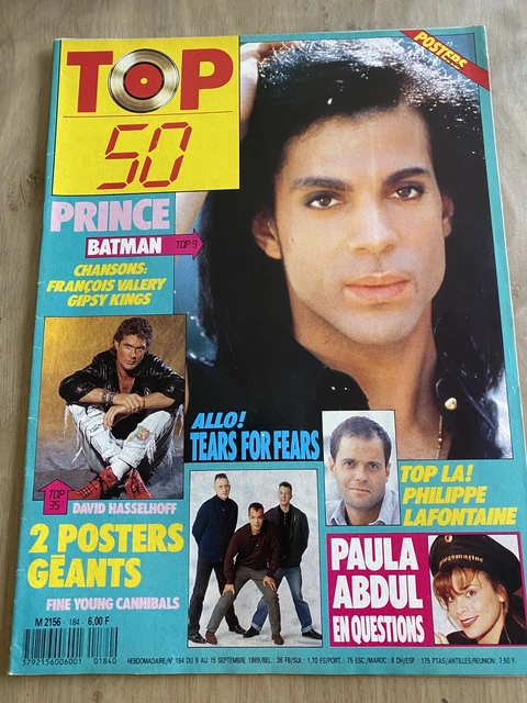 MAGAZINE TOP 50 Numéro 184 Du 9 Au 15 Septembre 1989 Prince EUR 15,00 ...