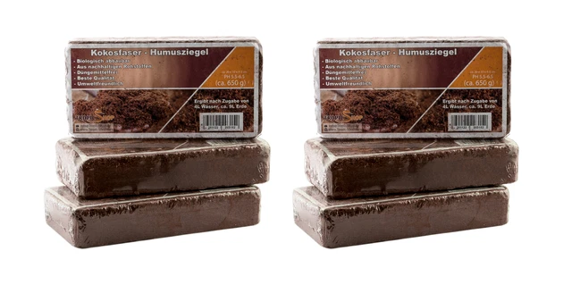 BRIQUETTE EN FIBRE de coco Coco Ground - fibre de coco brique d'humus 6 ...