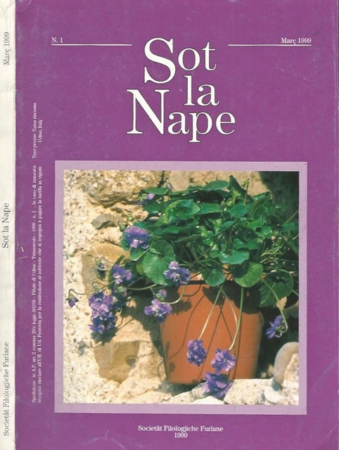 SOT LA NAPE N. 1. Trimestrale con gli atti della Società. 1999. . EUR 8 ...