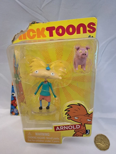 NICKTOONS HEY ARNOLD Action Figure "Hey Arnold" (COMPLETE) w/pig ...