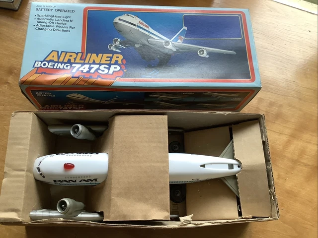 VINTAGE AIRLINER BOEING 747 SP Model In Original Box 1982 Pan Am Echo £ ...