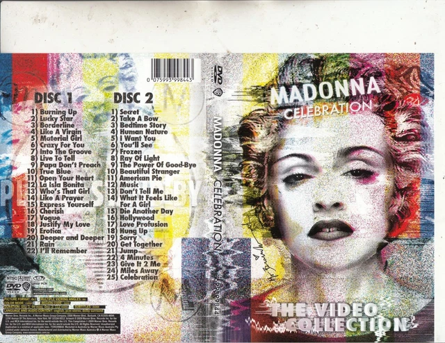 MADONNA CELEBRATION-THE VIDEO Collection-2009-Music Ma-Poster & 2 DVD ...