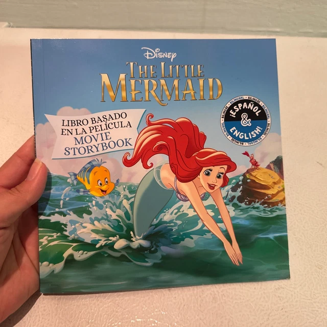 DISNEY THE LITTLE Mermaid: Movie Storybook Libro basado English Spanish ...