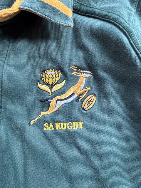 VINTAGE SOUTH AFRICA SA Springboks Nike Rugby Jersey Shirt M Flag ...