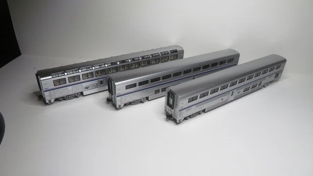 SET OF 3 Kato Amtrak Bi-Level coaches £52.68 - PicClick UK