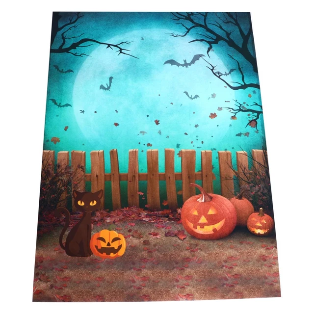 PHOTOGRAPHIC BACKDROP HALLOWEEN Wall Hanging Cloth Horror Party ...