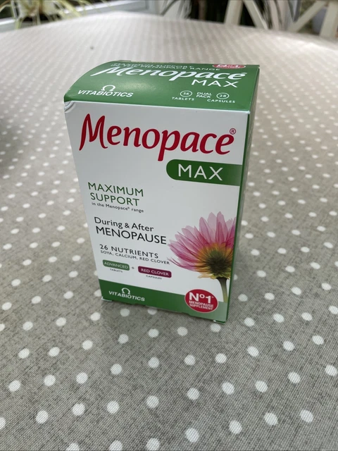 VITABIOTICS MENOPACE MAX Supplement 84 Tablets/Capsules for Menopause ...