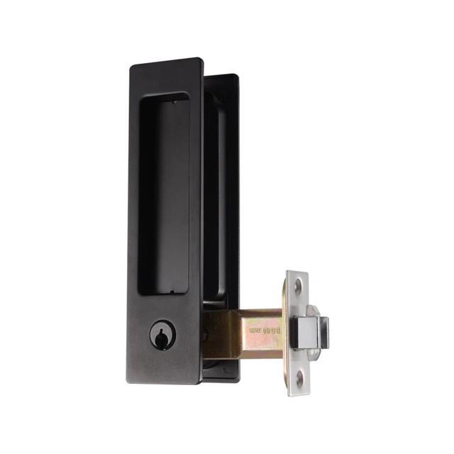DELF TRADE MATT Black Rectangular Cavity Sliding Door Lock $77.94 ...