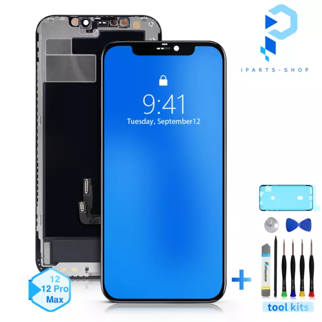 IPHONE 12 / 12 Pro Max Ersatz Display OLED Retina LCD HD Bildschirm 3D ...