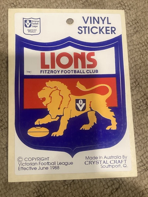 VFL ORIGINAL 80S Fitzroy Vinyl Sticker $8.00 - PicClick AU