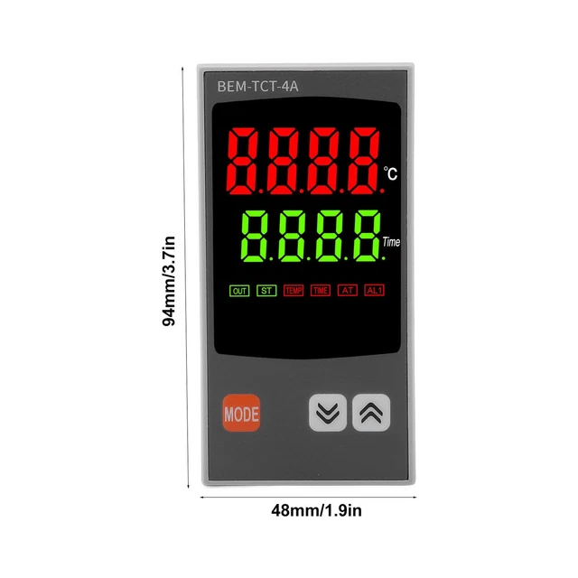 PID TEMPERATURE CONTROLLER 7 Segment LED PID Thermostat Regulator AC ...