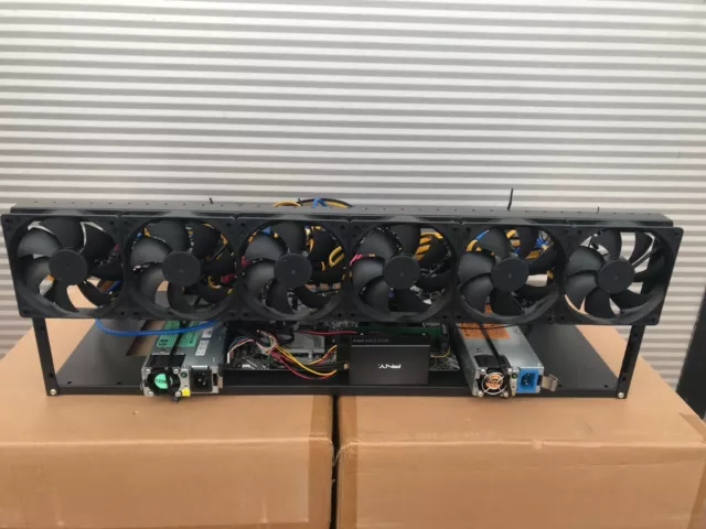 6+ GPU MINING Rig Starter Bundle Kit Motherboard RAHMEN CPU RAM PSU ... 6+ GPU MINING Rig Starter Bundle Kit Motherboard RAHMEN CPU RAM PSU ...