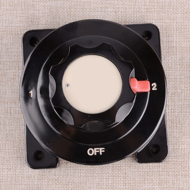 MARINE DUAL BATTERY Selector Switch Heavy Duty Isolator Boat Caravan ...