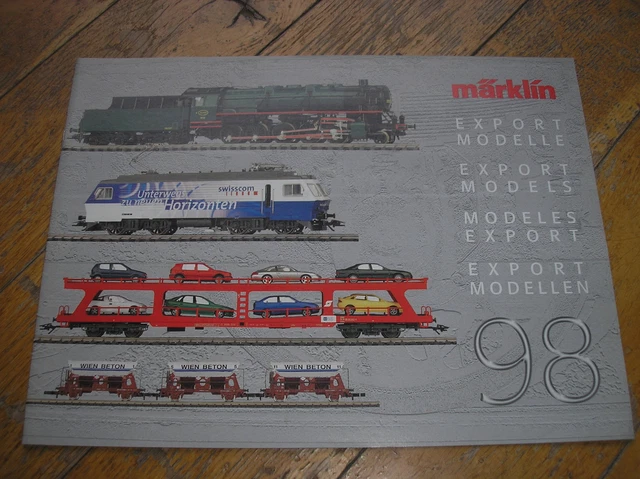 MARKLIN EXPORT MODELS Modeles Catalogo Catalog Catalogue 98 1998 EUR 14 ...