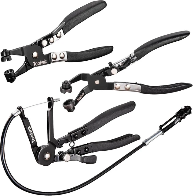 VERSATILE HOSE CLAMP Installation Tools - 3-Piece Ratchet Locking ...