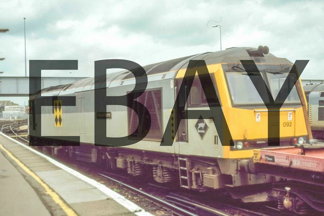 35MM RAILWAY SLIDE Class 60 60092 Copyright to Buyer £4.99 - PicClick UK