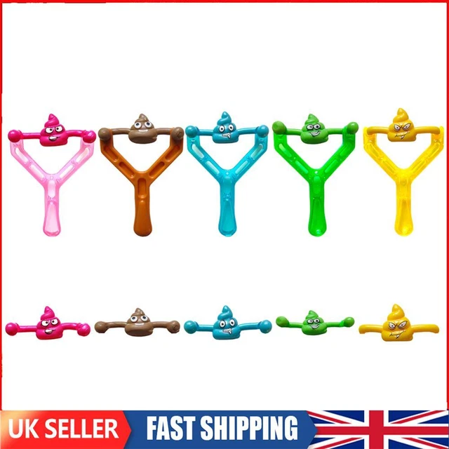 MINI FAKE POOP Slingshot Kits Reusable Poop Ejection Toy for Children ...