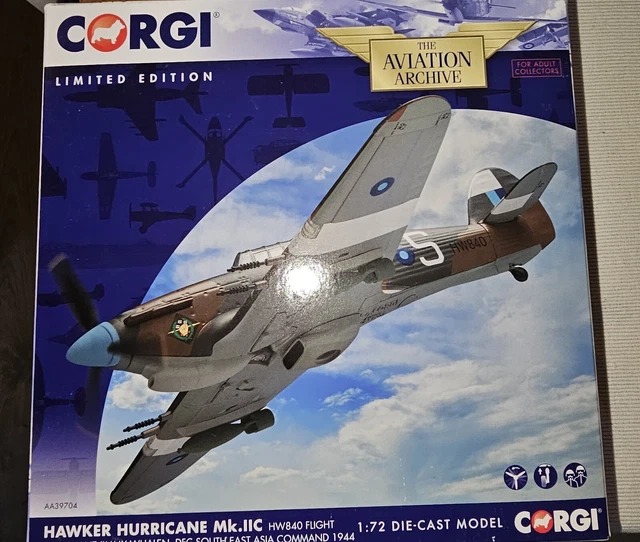 CORGI AA39704 1:72 Hawker Hurricane Mk.IIC HW840 - Flt Lt Jimmy Whalen ...
