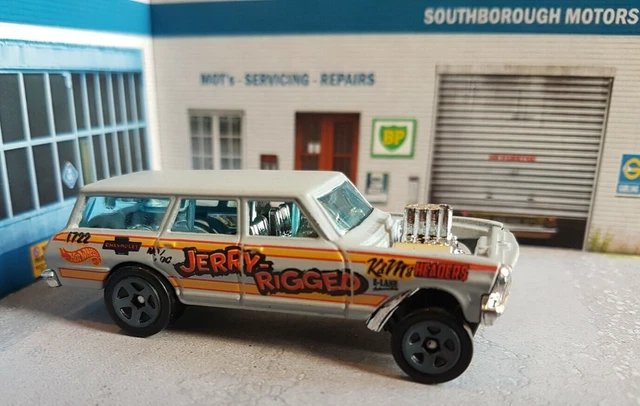 HOT WHEELS 64 chevy nova gasser 1/64 hotwheels diecast grey jerry ...