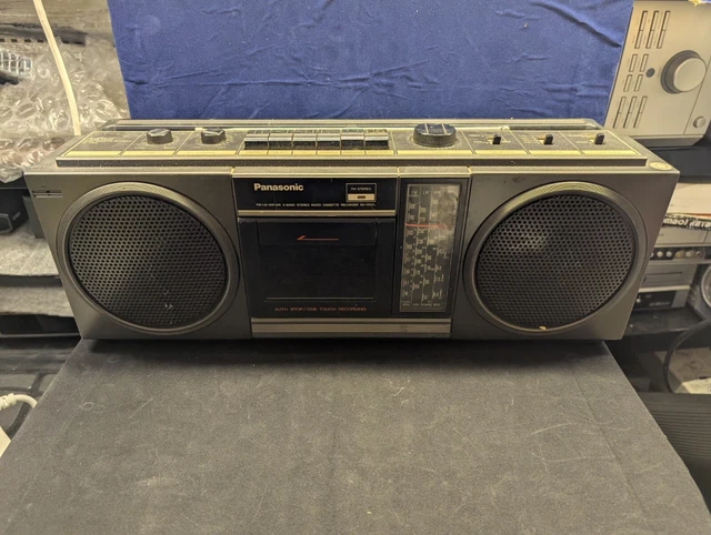 RETRO BOOMBOX NATIONAL Panasonic RX-4922L Stereo Radio Cassette Player ...