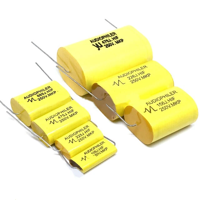 AXIAL ELECTRODELESS CAPACITOR MKP HIFI Crossover Audio Capacitor 250V 6 ...