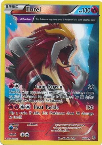 ENTEI - 15/98 - Pokemon Ancient Origins XY Reverse Holo Rare Card LP $5 ...
