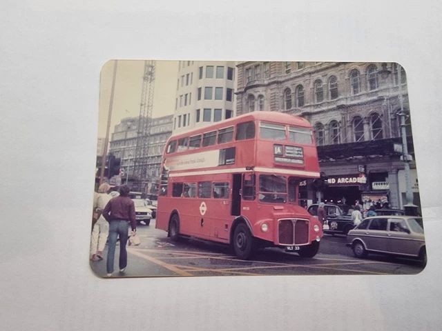 LONDON TRANSPORT COLOUR Bus Photograph AEC Routemaster RM 33 VLT 33 Rte ...