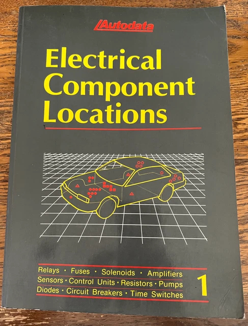 1991 AUTODATA BOOK Electrical Component Locations Relays Fuses solenoids etc B/B £8.65 - PicClick UK